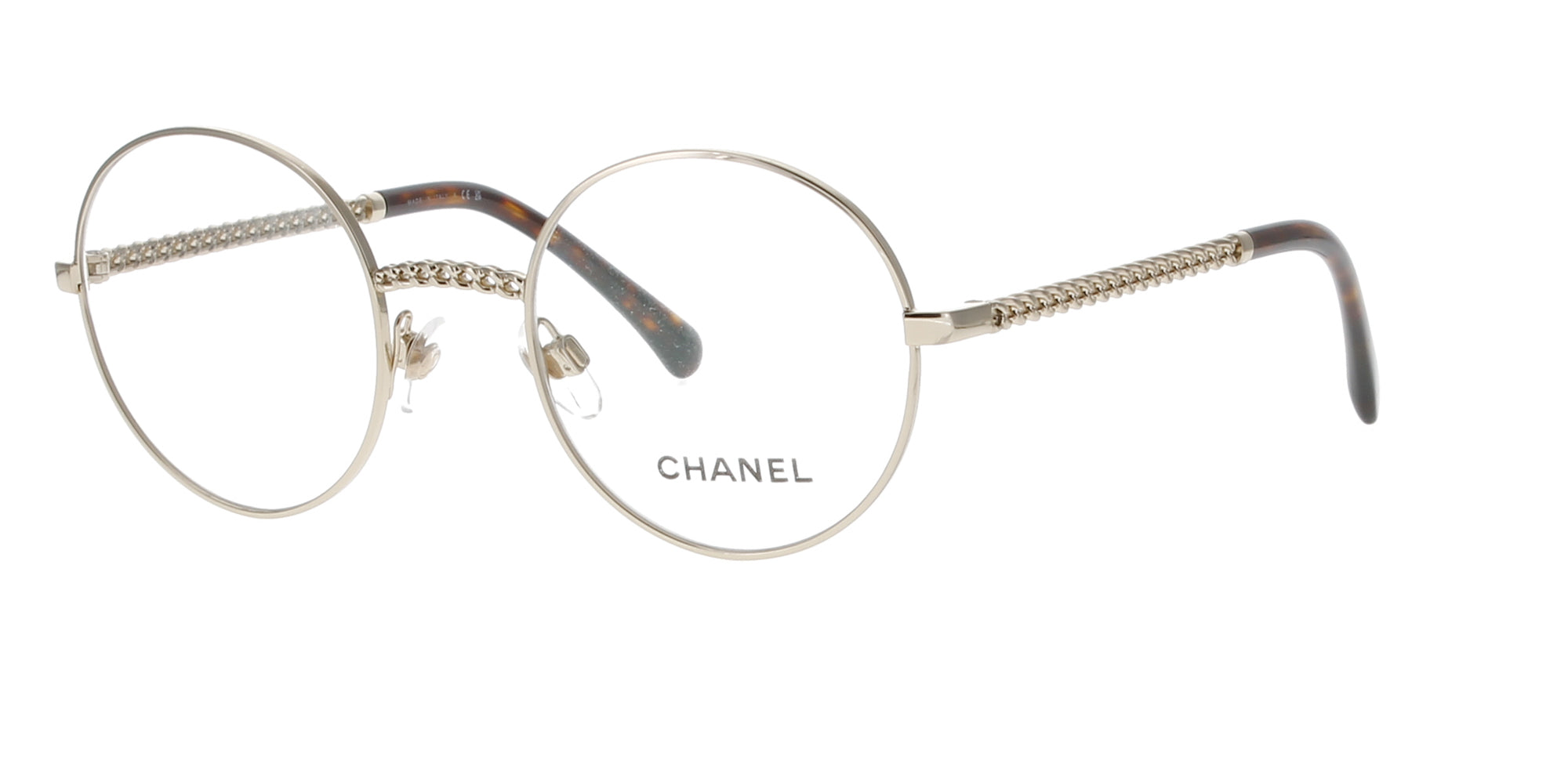 Gold Round Metal Chanel Frame Round Glasses | Maverick & Wolf