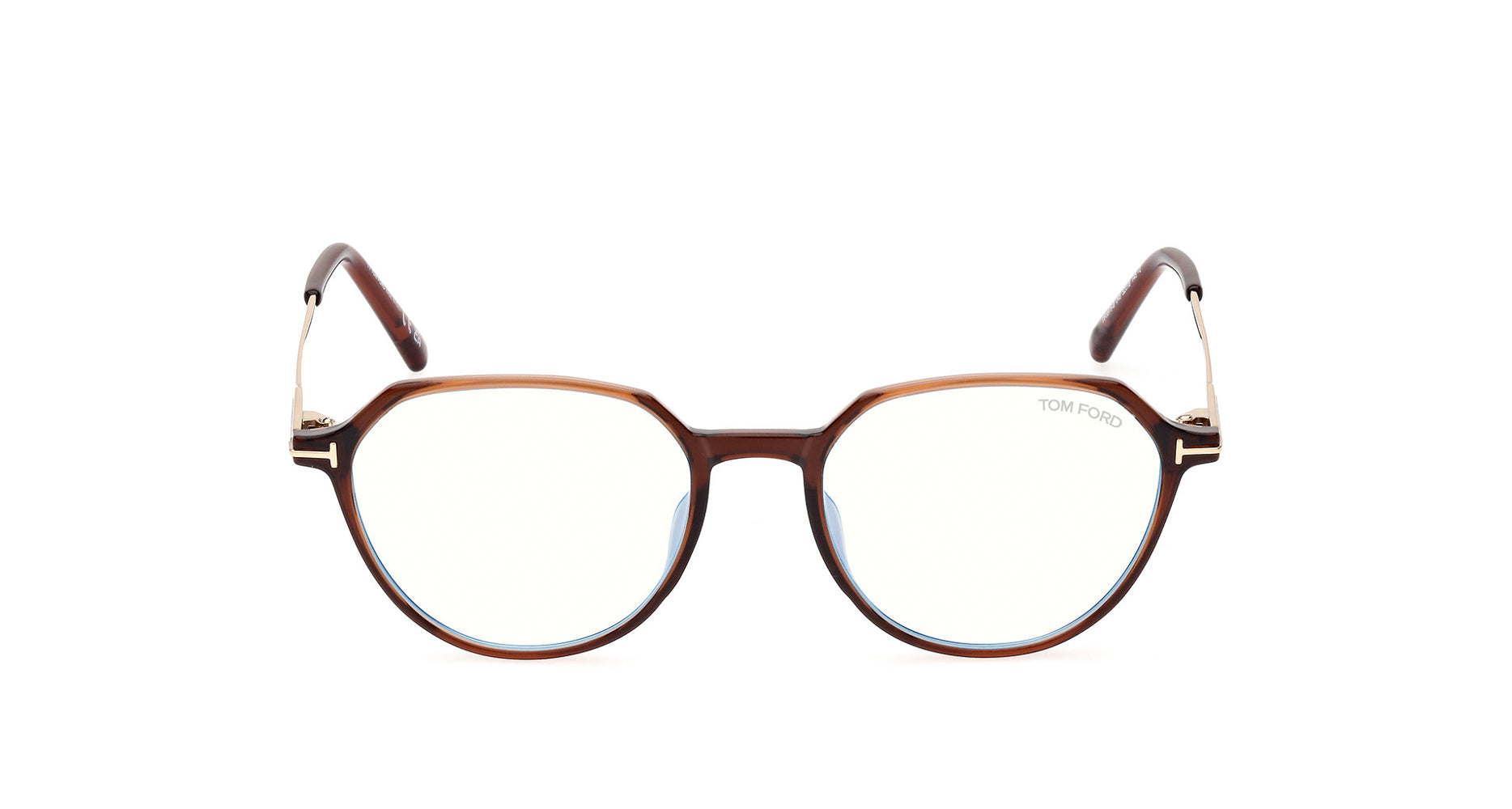 Tom Ford TF5875-B Blue Light Round Glasses | Maverick & Wolf