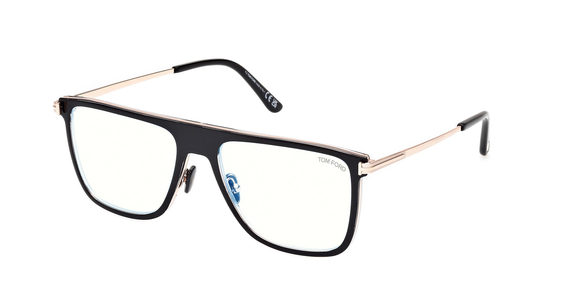 Tom Ford TF5944-B Blue Light Square Glasses | Maverick & Wolf
